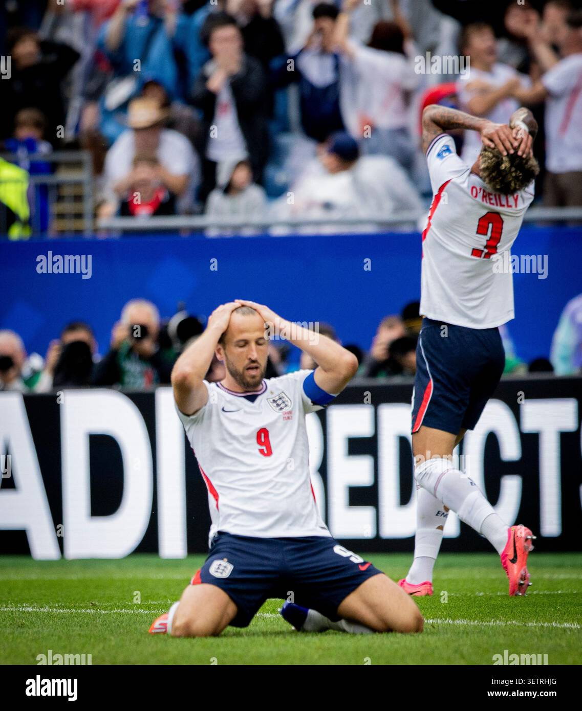 Boston, USA 23rd Jun 2026. Harry Kane (ENG) Nico OReilly (ENG) England ...