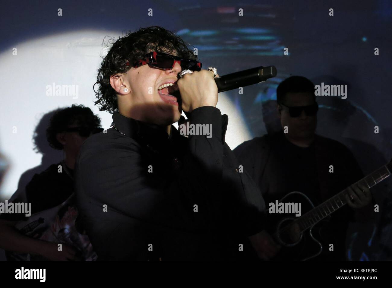 US singer-songwriter Xavi performs in concert in Mexico City, Thursday ...