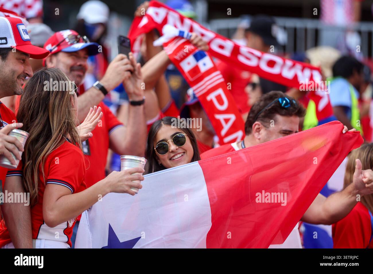 Panama fans cheer ond the stands before the FIFA World Cup 2026 Group L ...