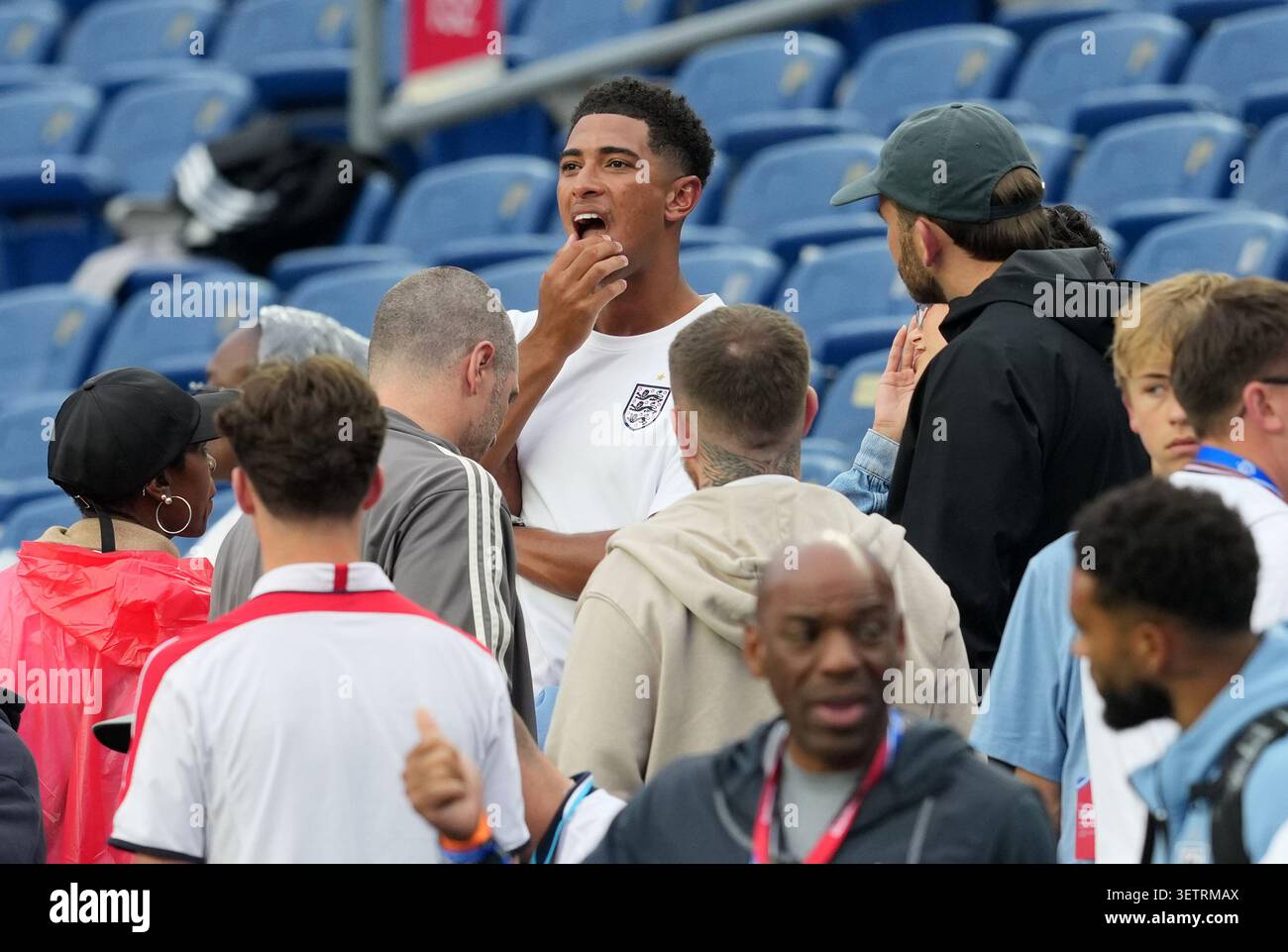 England's Jude Bellingham in the stands after the FIFA World Cup Group ...