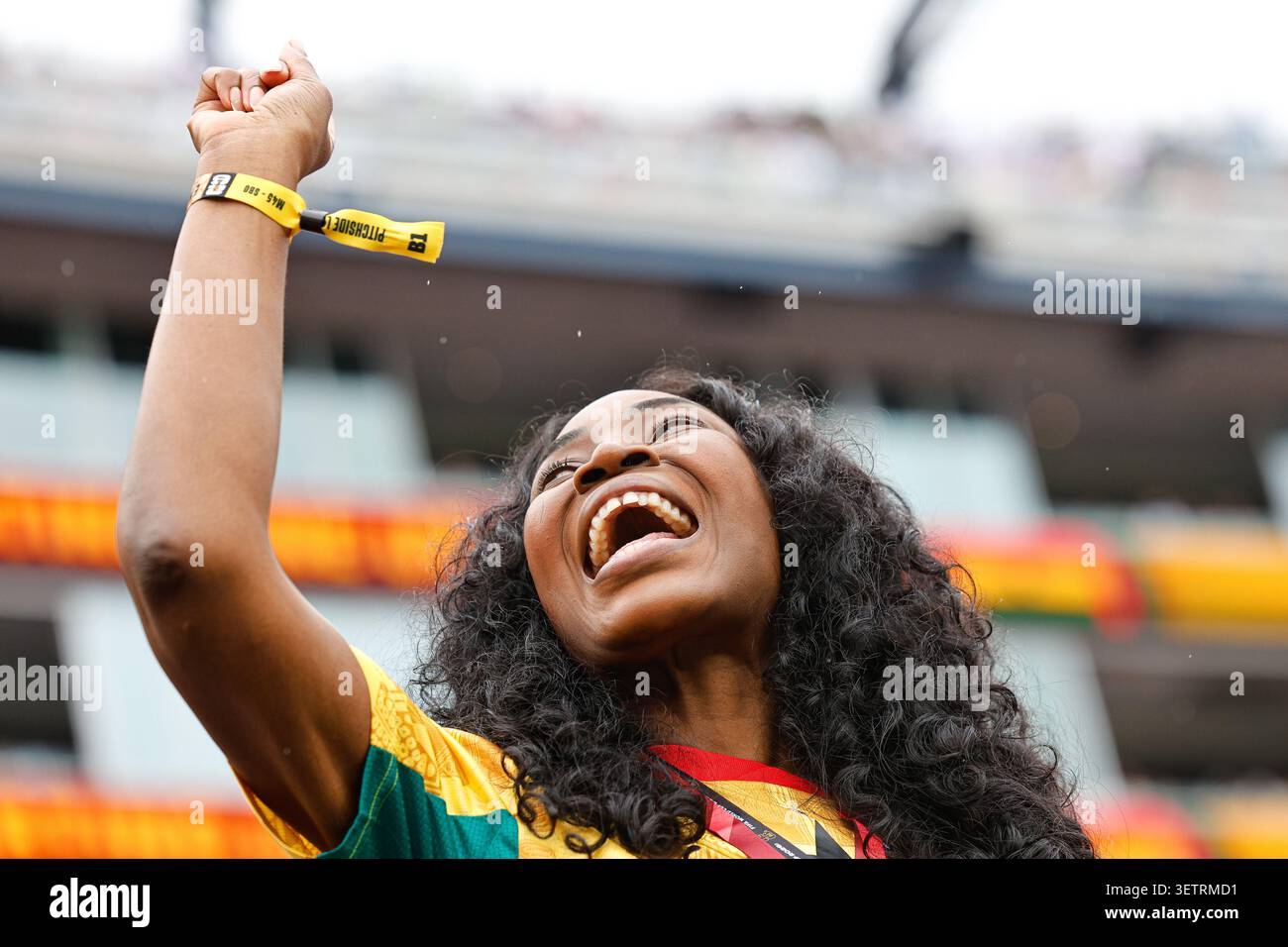 Boston Stadium. 23rd June, 2026. Massachusetts, USA; A Ghana supporter ...