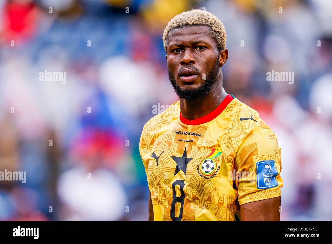 Kwasi Sibo of Ghana looks on during the FIFA World Cup 2026 Group L ...