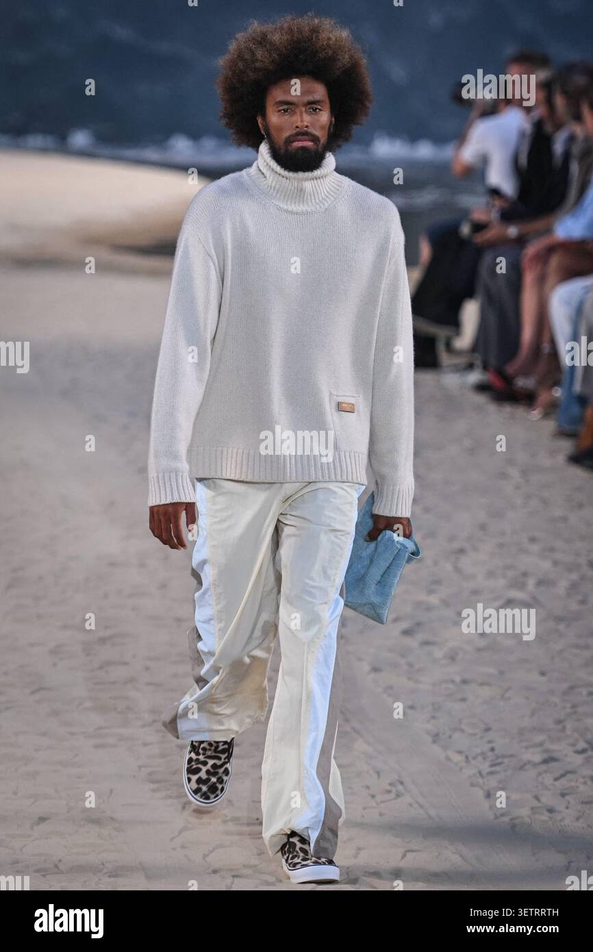 A model walks the runway the Spring/Summer 2027 collection by US ...