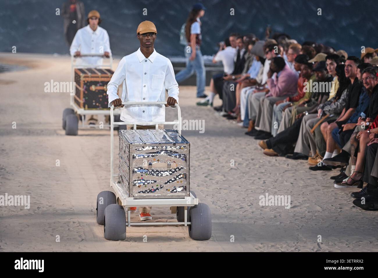 A model walks the runway the Spring/Summer 2027 collection by US ...