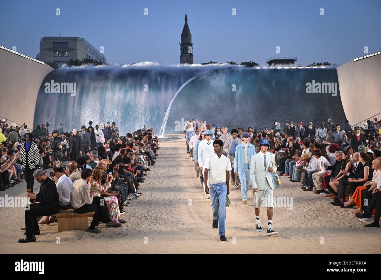 A model walks the runway the Spring/Summer 2027 collection by US ...