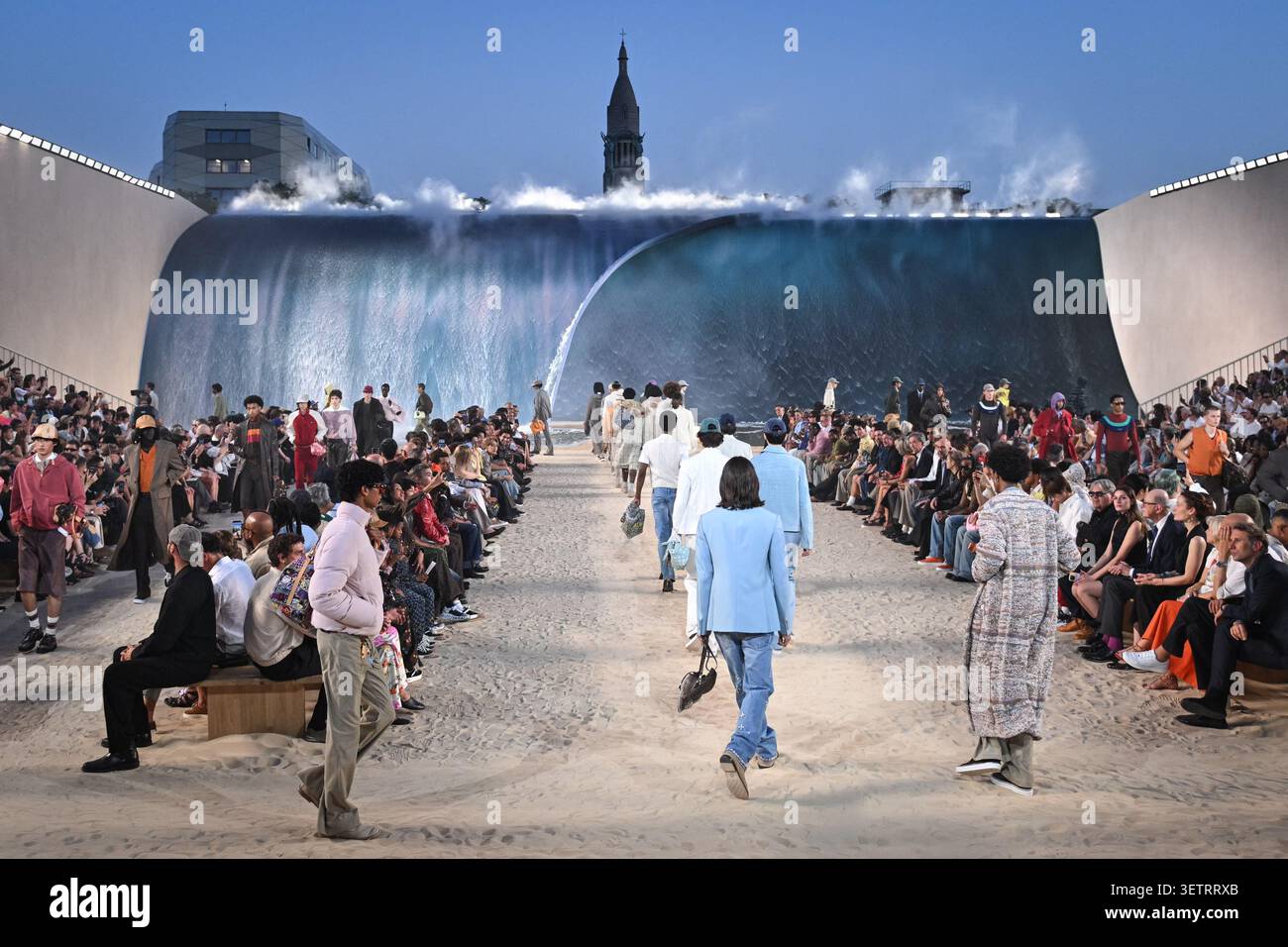 A model walks the runway the Spring/Summer 2027 collection by US ...