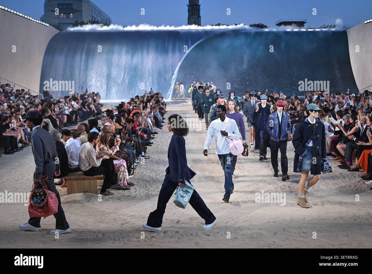 A model walks the runway the Spring/Summer 2027 collection by US ...
