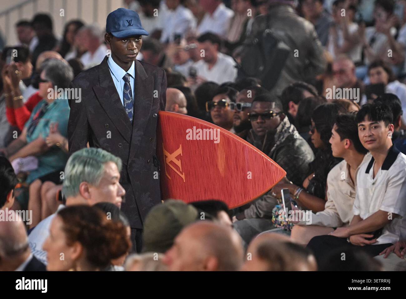 A model walks the runway the Spring/Summer 2027 collection by US ...