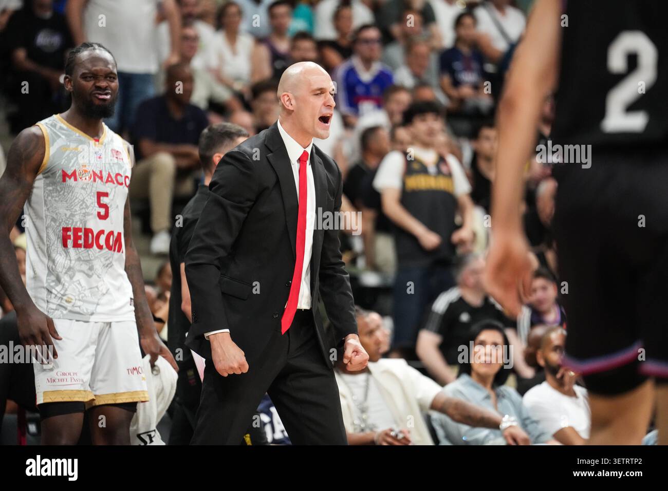 Sergii GLADYR, head coach of Monaco during the Betclic Elite, Final ...