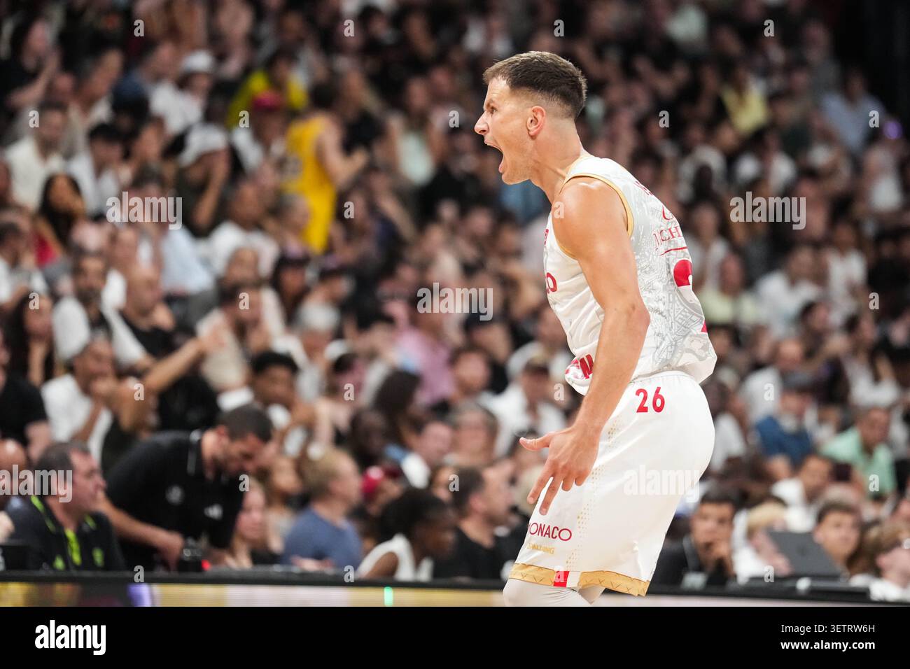 Nemanja NEDOVIC of Monaco celebrates during the Betclic Elite, Final ...