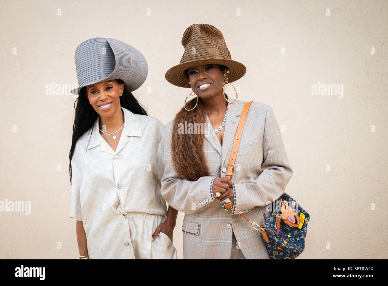 Missy Elliott and June Ambrose attends the Louis Vuitton show during ...