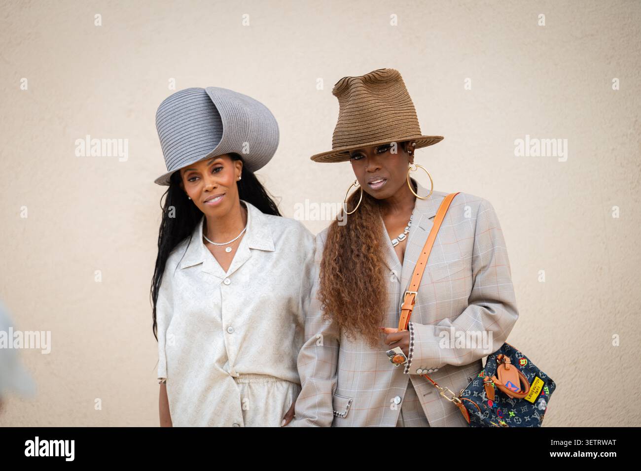 Missy Elliott and June Ambrose attends the Louis Vuitton show during ...