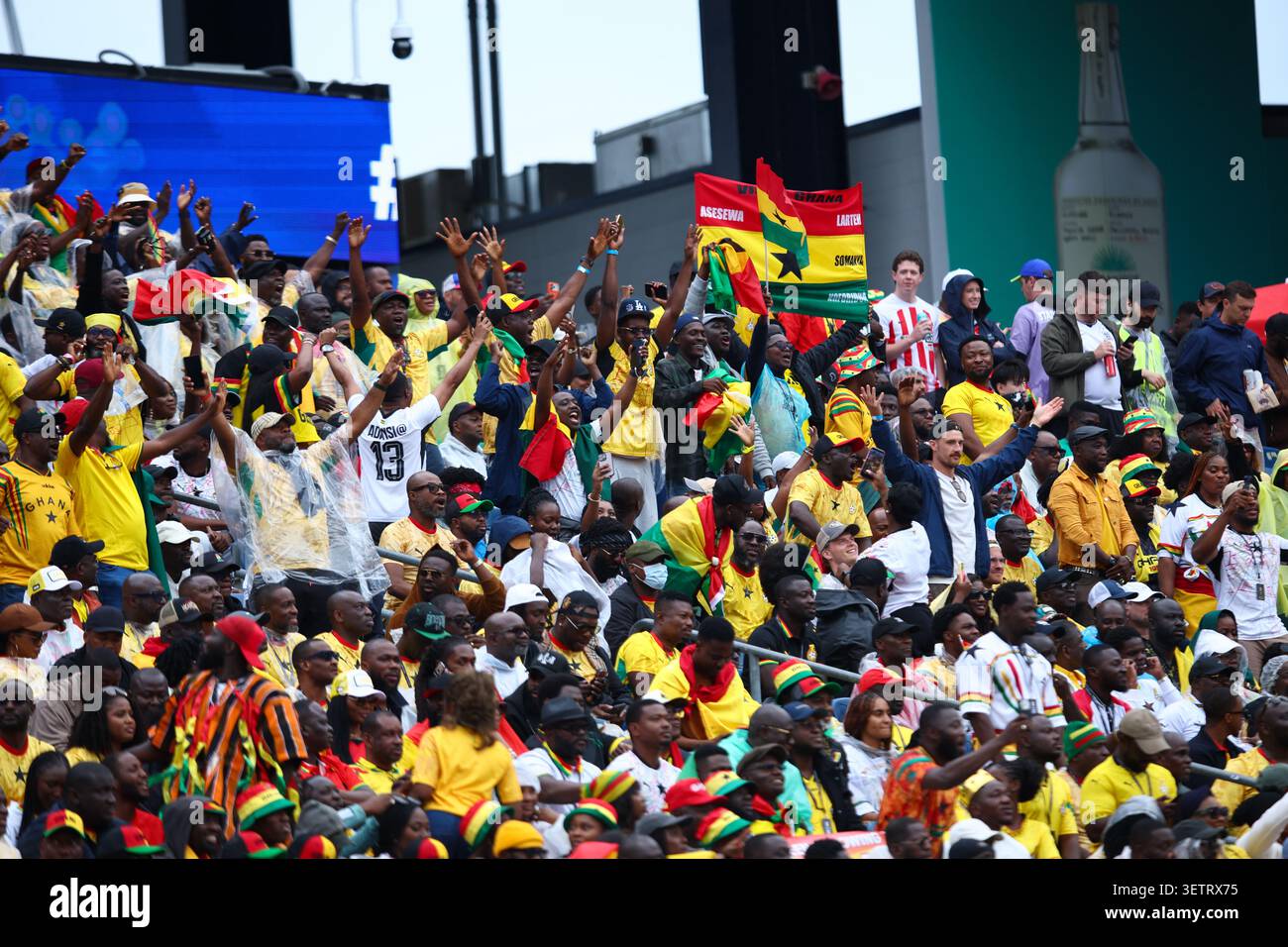 BOSTON, USA - 23rd June 2026: Ghana fans during the FIFA World Cup 2026 ...