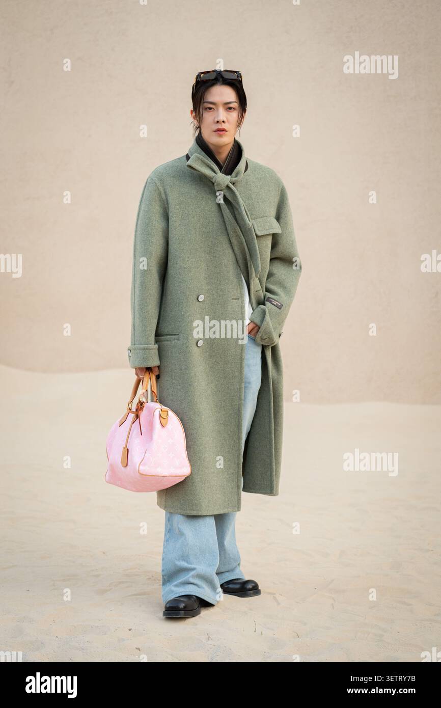Yuta attends the Louis Vuitton show during Paris Fashion Week Menswear ...