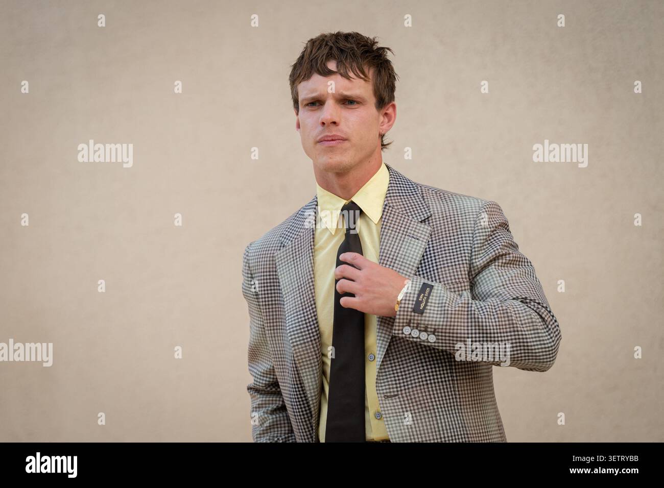 Irish-British actor Finn Bennett attends the Louis Vuitton show during ...