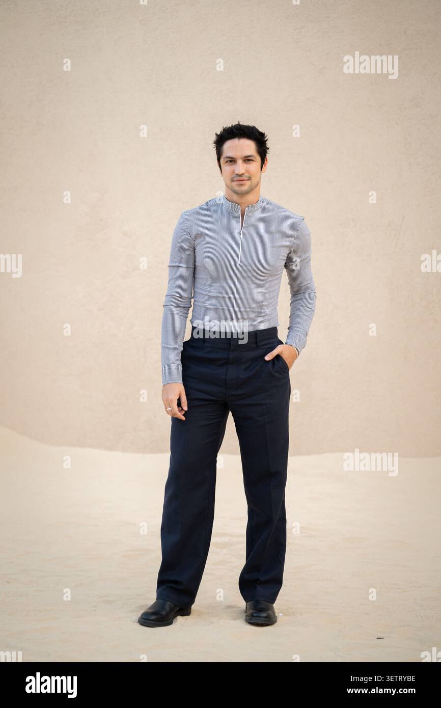 Brazilian actor Gabriel Leone attends the Louis Vuitton show during ...