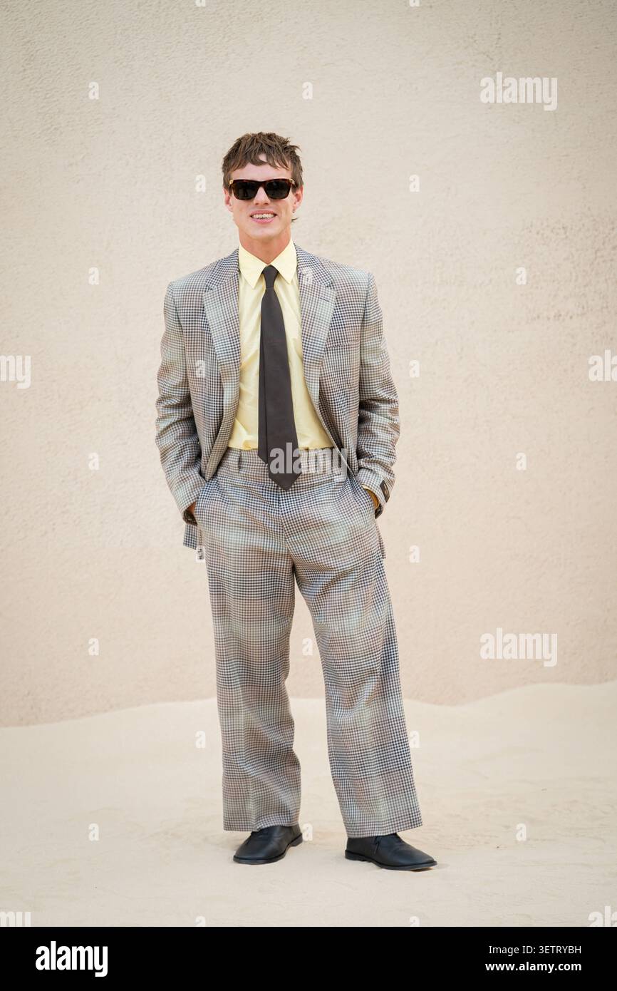 Irish-British actor Finn Bennett attends the Louis Vuitton show during ...
