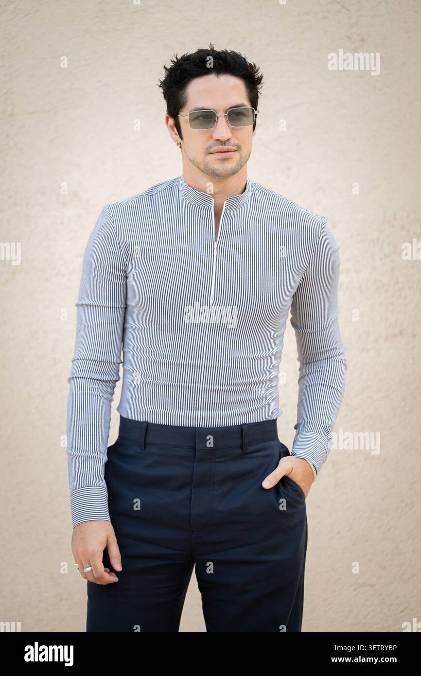 Brazilian actor Gabriel Leone attends the Louis Vuitton show during ...