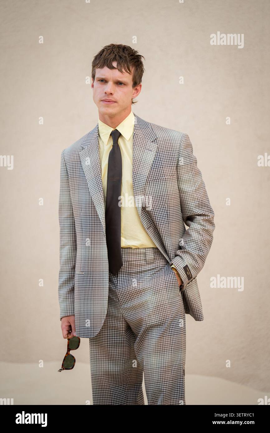 Irish-British actor Finn Bennett attends the Louis Vuitton show during ...
