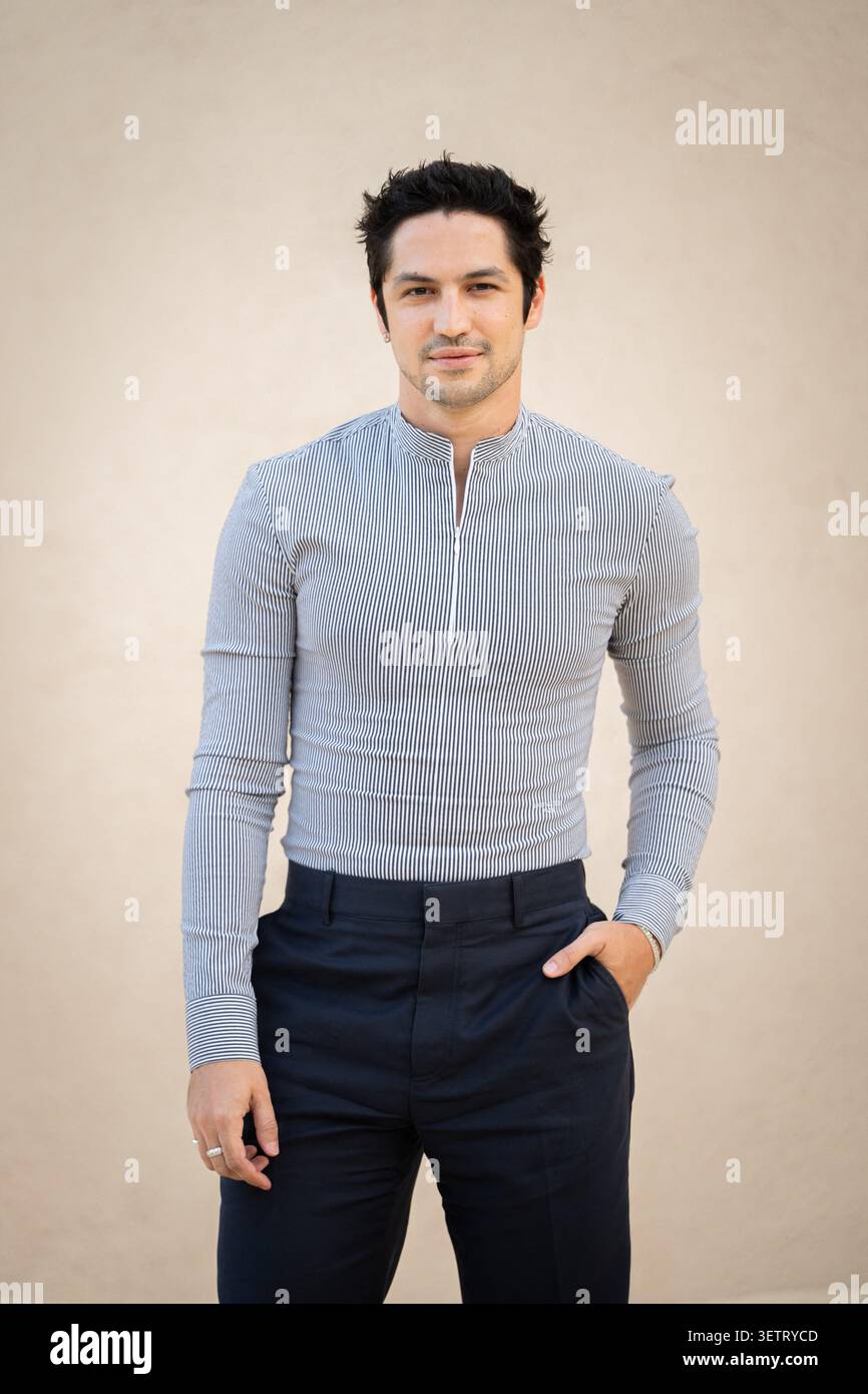 Brazilian actor Gabriel Leone attends the Louis Vuitton show during ...