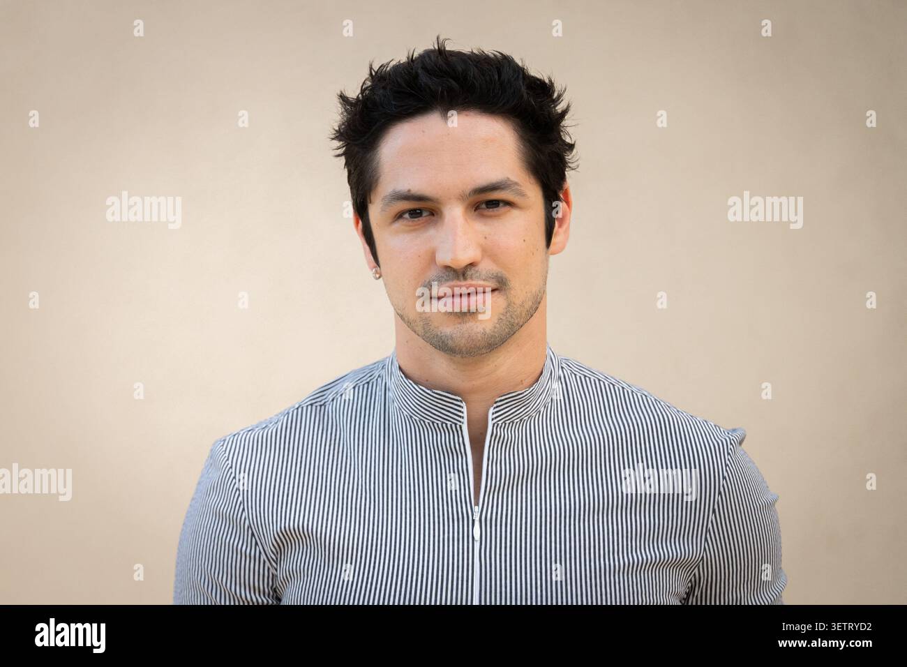 Brazilian actor Gabriel Leone attends the Louis Vuitton show during ...