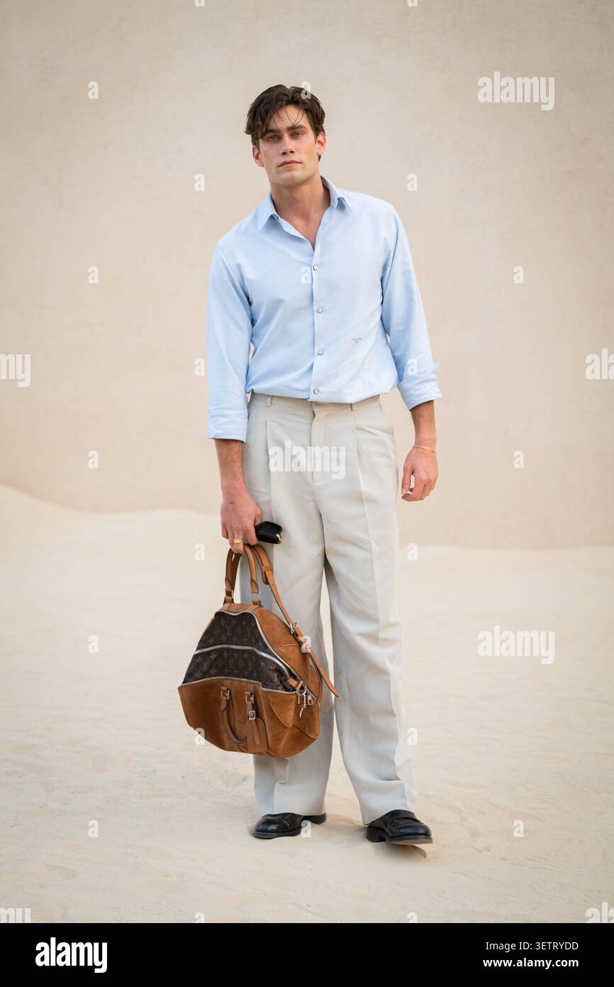 Caleb Jonte Edwards attends the Louis Vuitton show during Paris Fashion ...