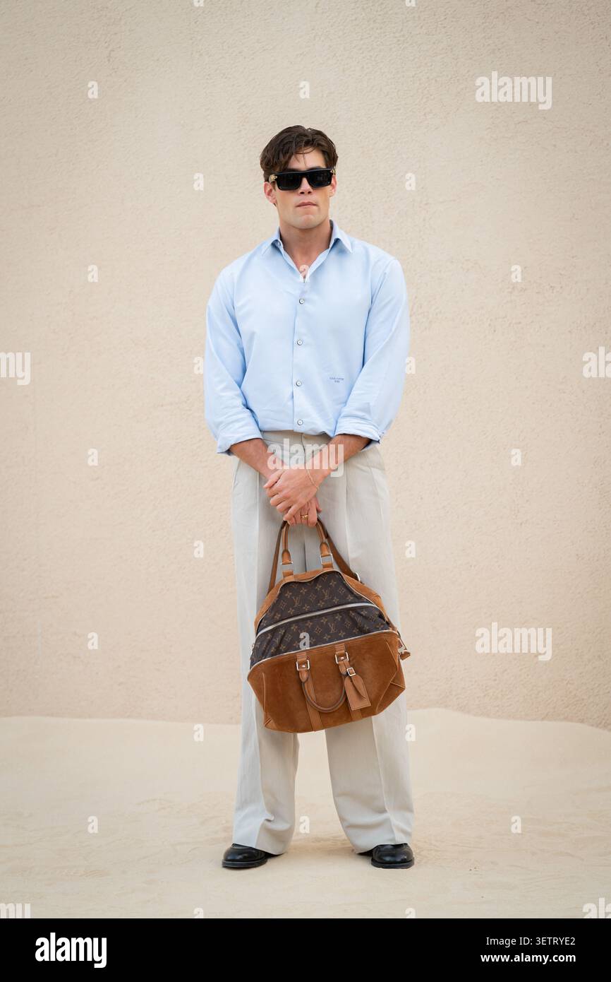 Caleb Jonte Edwards attends the Louis Vuitton show during Paris Fashion ...
