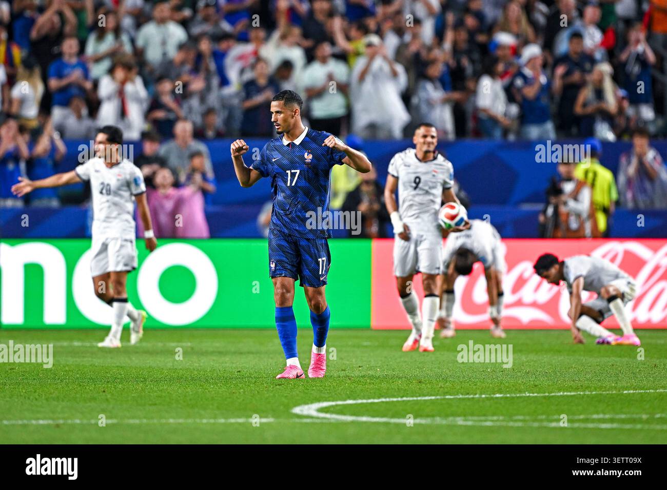 France's William SALIBA celebrates after the FIFA World Cup 2026, Group ...