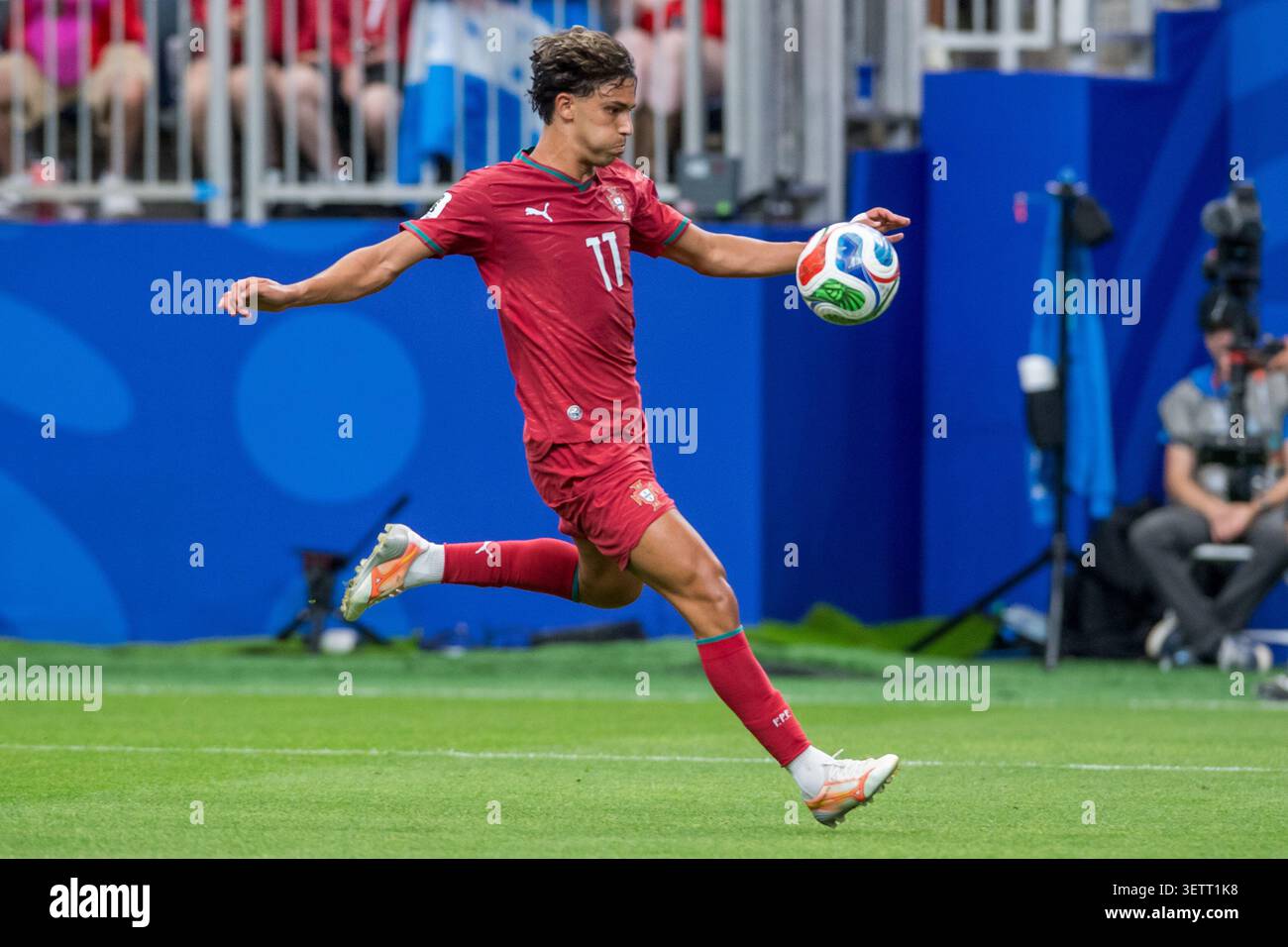 June 23, 2026: Portugal forward Joao Felix (11) controls the ball ...