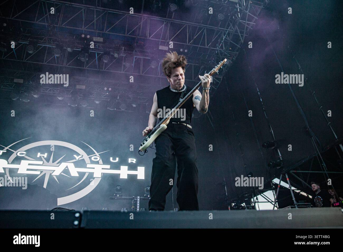 Catch Your Breath bassist Cianan Madigan performs live on stage at ...
