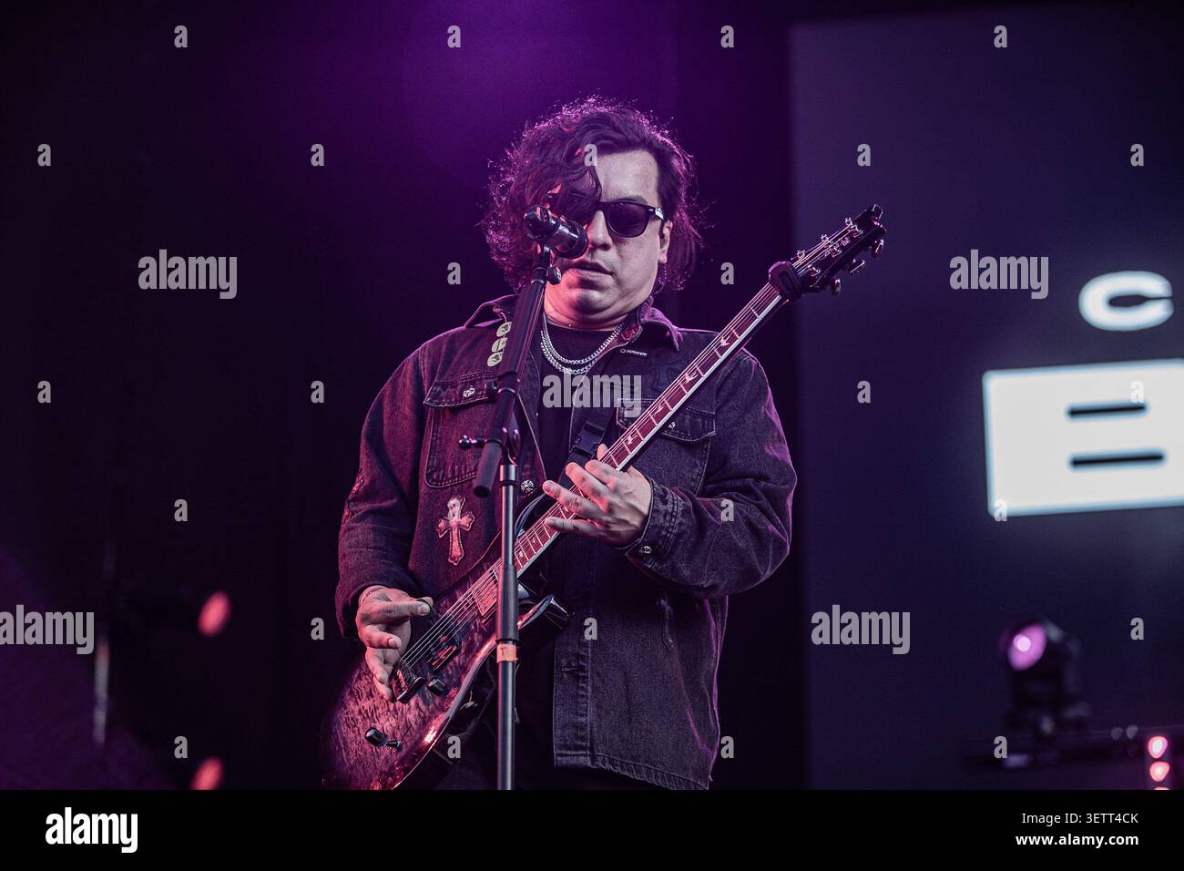 Catch Your Breath guitarist Teddy Herrera performs live on stage at ...