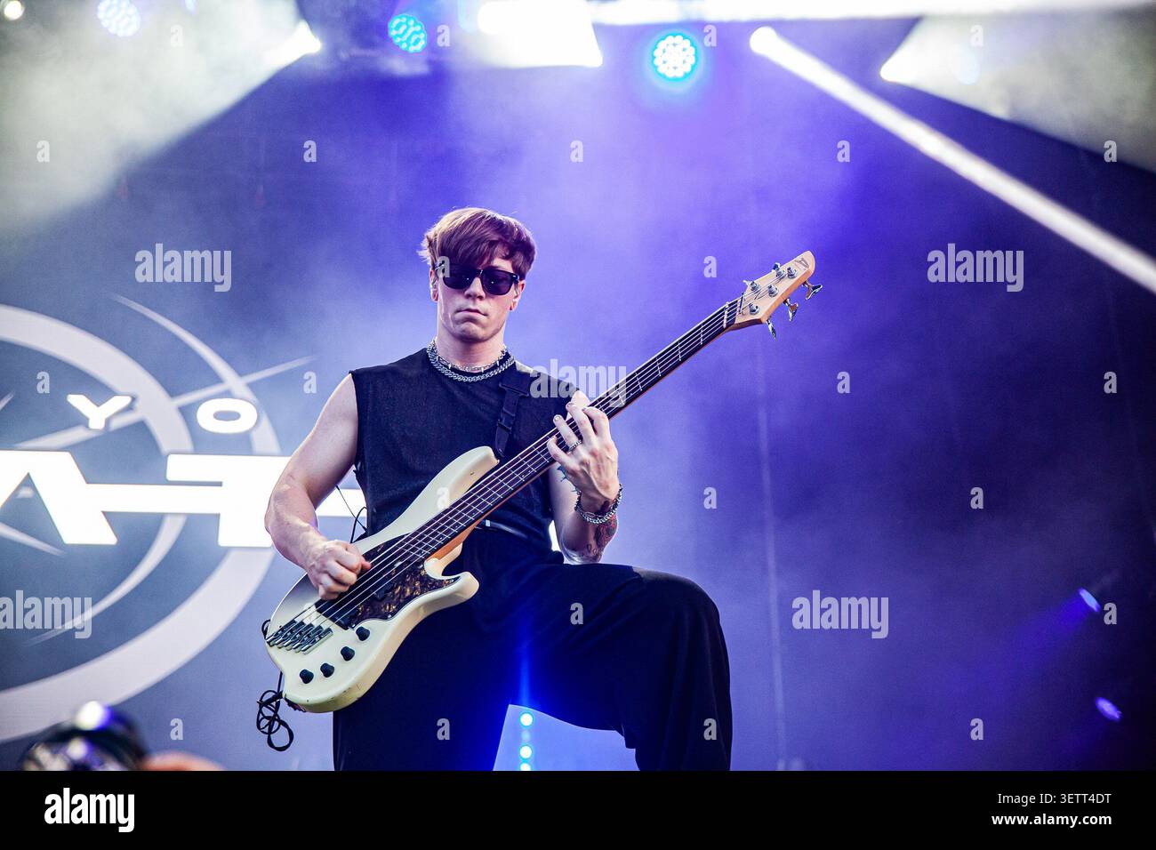 Catch Your Breath bassist Cianan Madigan performs live on stage at ...
