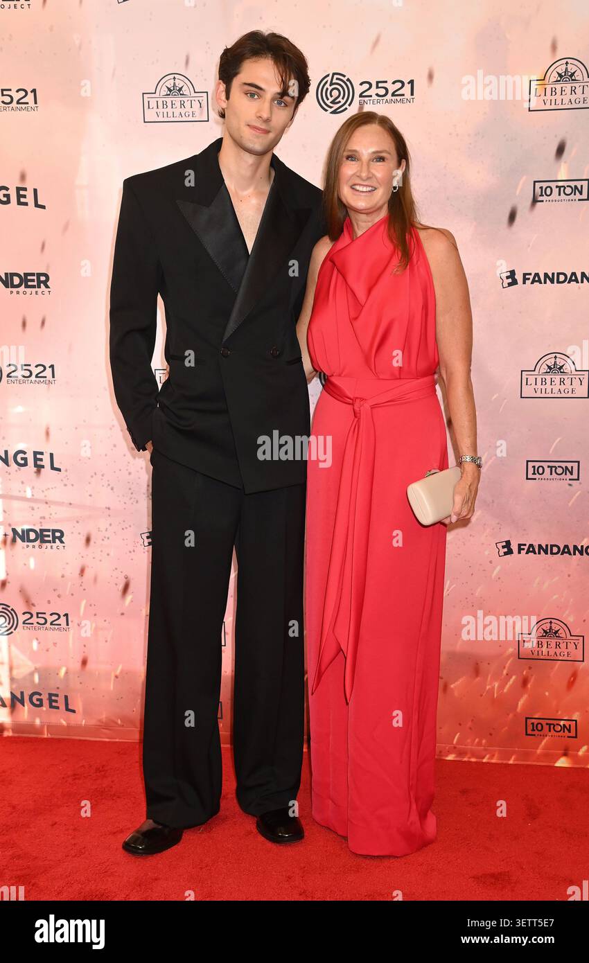 William Franklyn-Miller and mother Shannon Franklyn-Miller arriving at ...