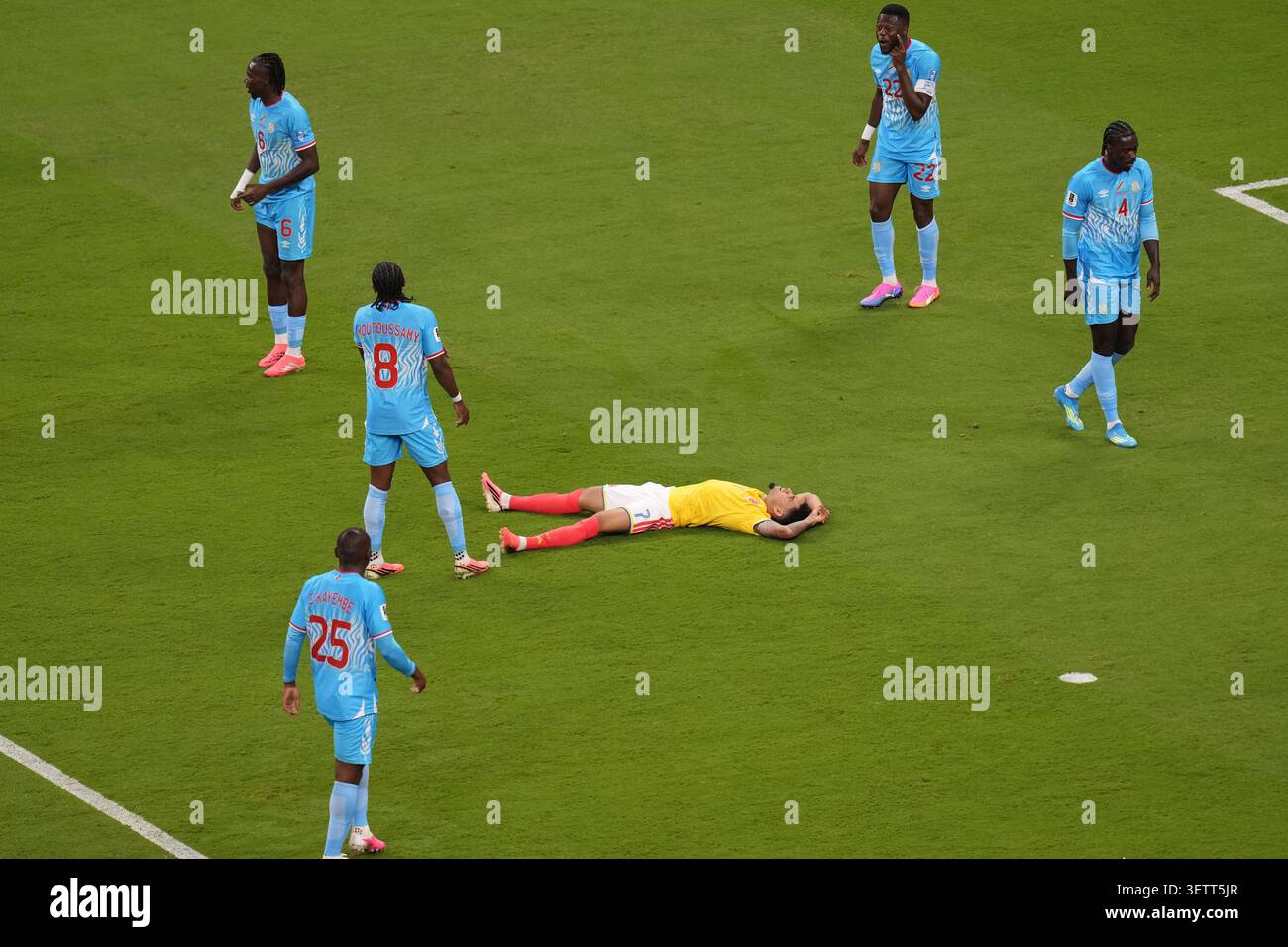 Colombia's Luis Diaz (7) reacts after missing a scoring chance during ...