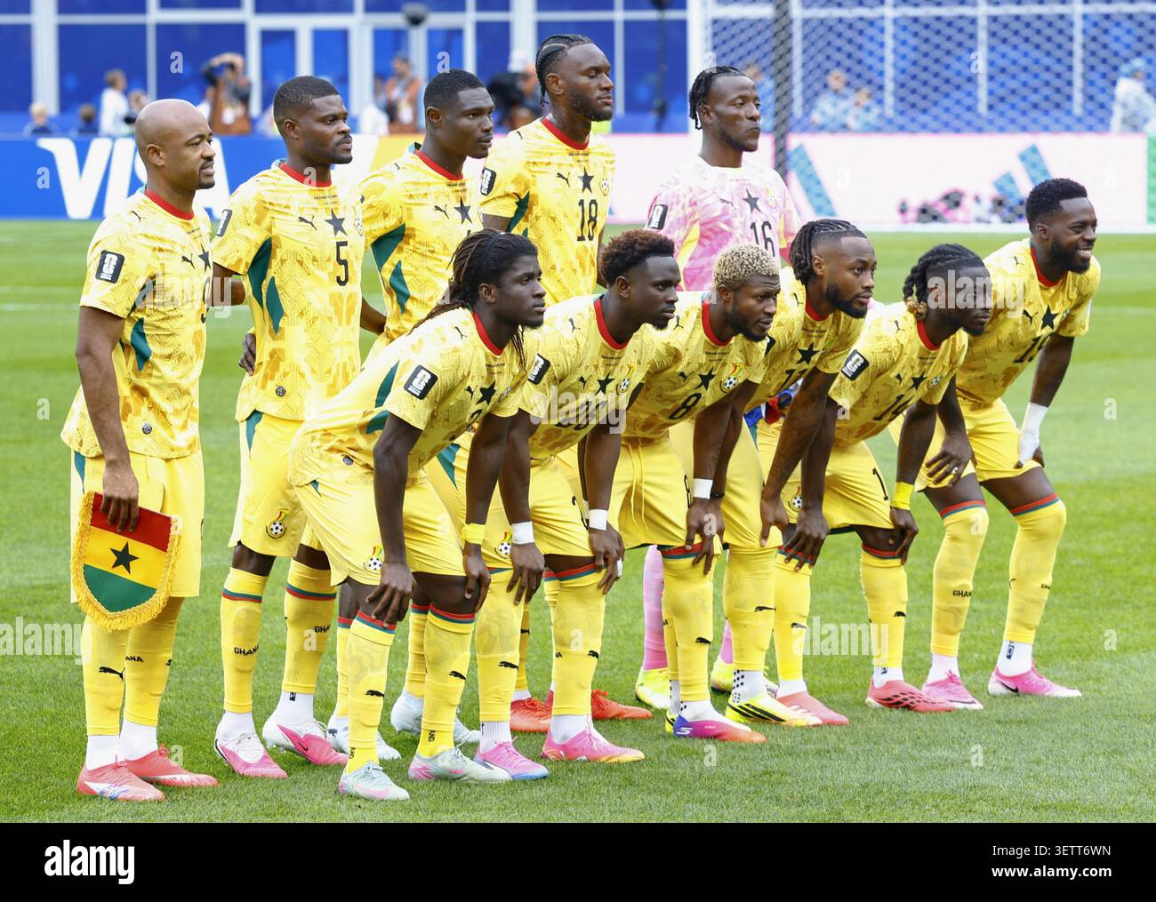 Ghana s Starting XI Pose For A Team Photo Ahead Of A World Cup Group L