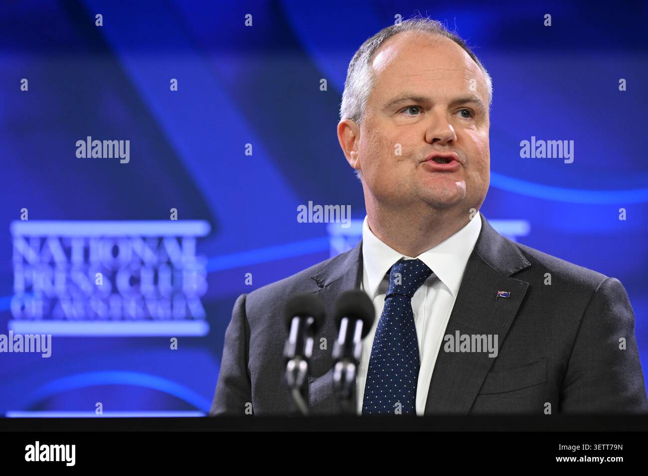 Shadow Foreign Minister Ted O'Brien addresses the National Press Club ...