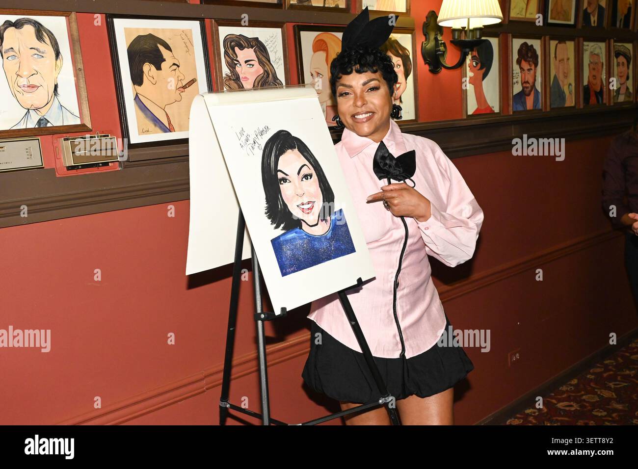 Taraji P. Henson attending Taraji P. Henson Sardi's Caricature ...