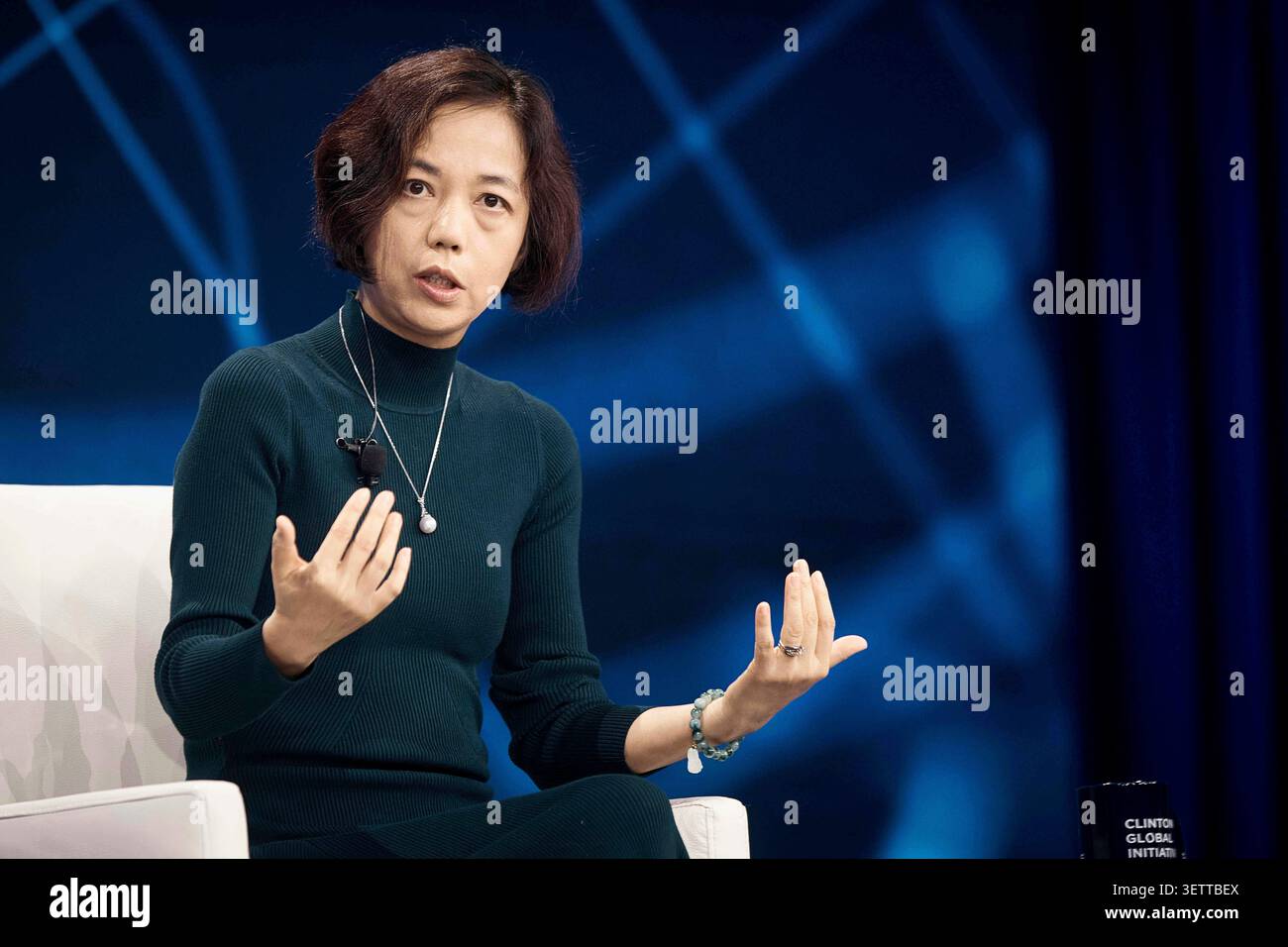FILE - Computer scientist Fei-Fei Li speaks during the Clinton Global ...