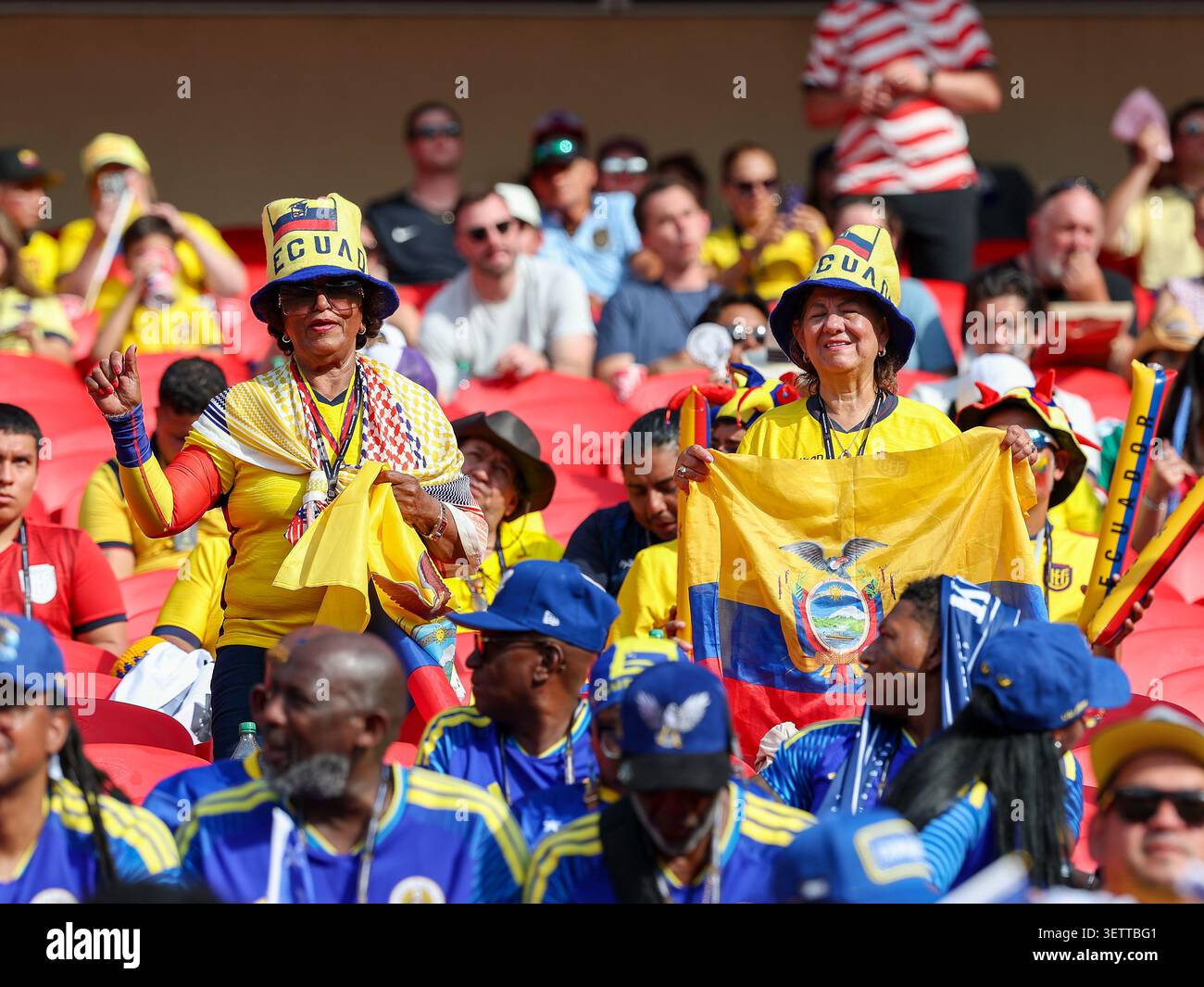 June 20, 2026: Ecuador fans showing their team spirit prior to the ...