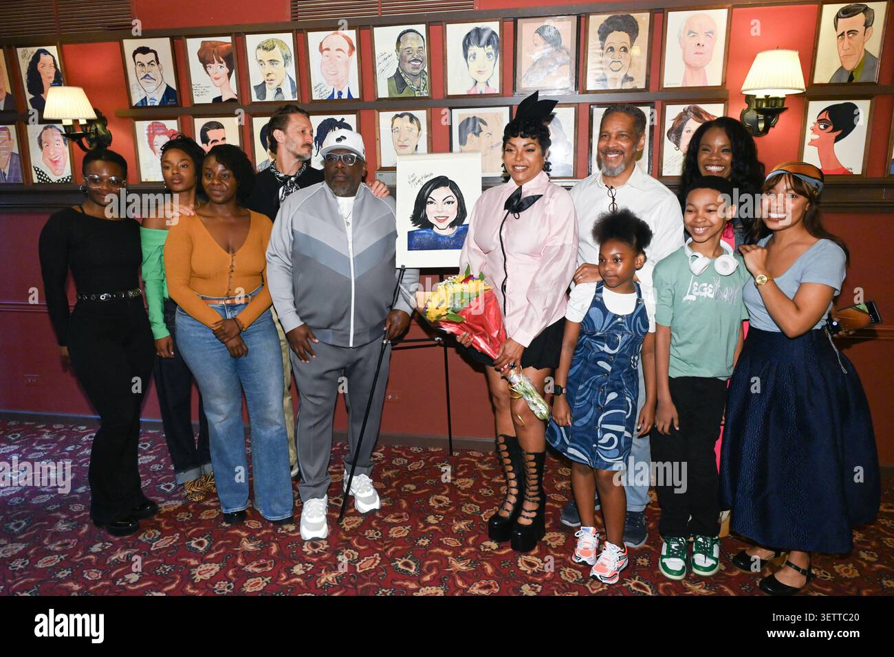 Taraji P. Henson attending Taraji P. Henson Sardi's Caricature ...