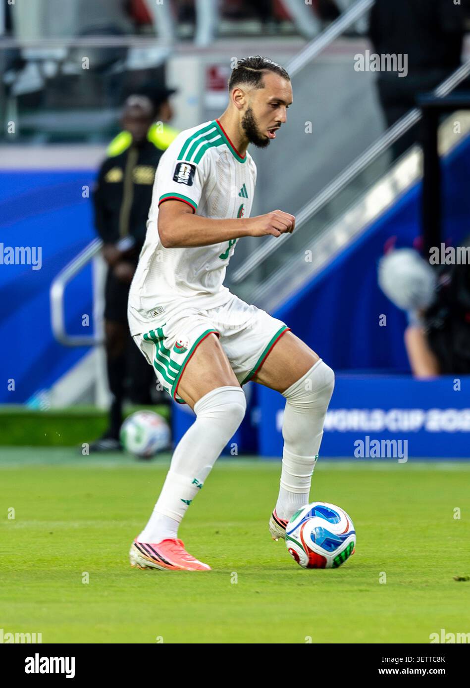 June 22 2026 Algeria forward Amine Gouiri (9)controls the ball during ...