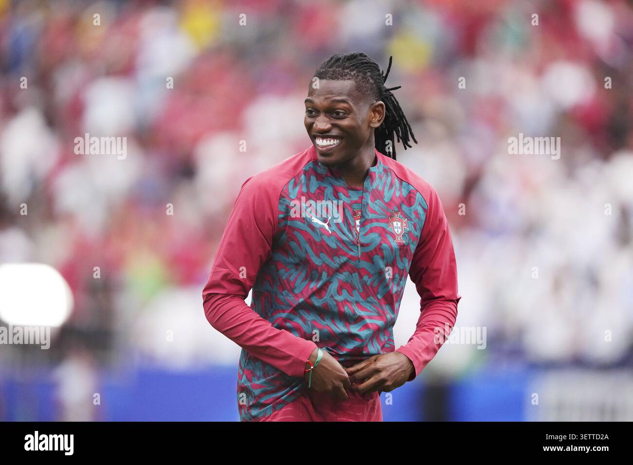 IPA85996229 - Rafael Leao of Portugal warms up during the FIFA World ...