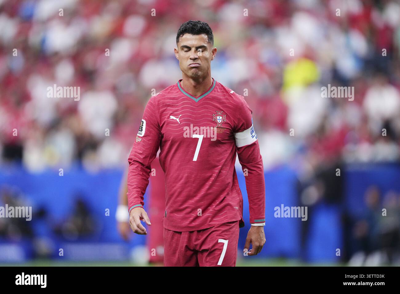 IPA85996448 - Cristiano Ronaldo of Portugal reacts during the FIFA ...