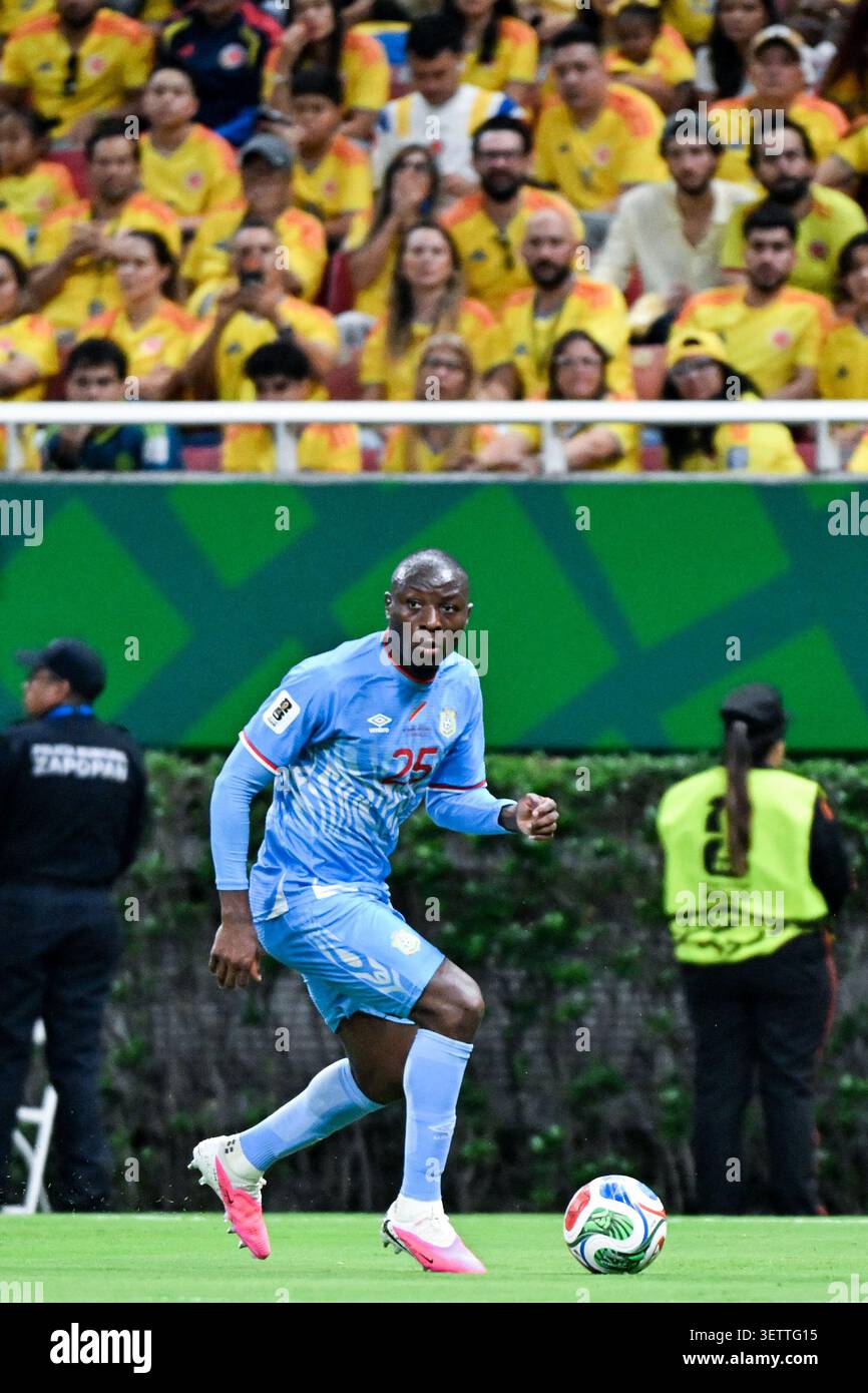 Edo Kayembe of Congo DR runs with the ball during a FIFA Men’s World ...