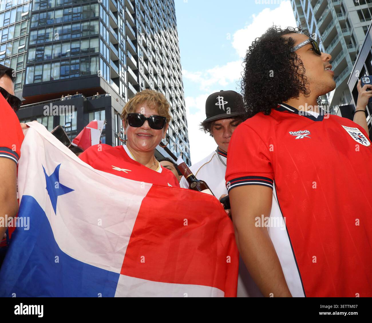 Toronto, Canada. 23 June, 2026. Panamanian 2026 FIFA World Cup fans ...