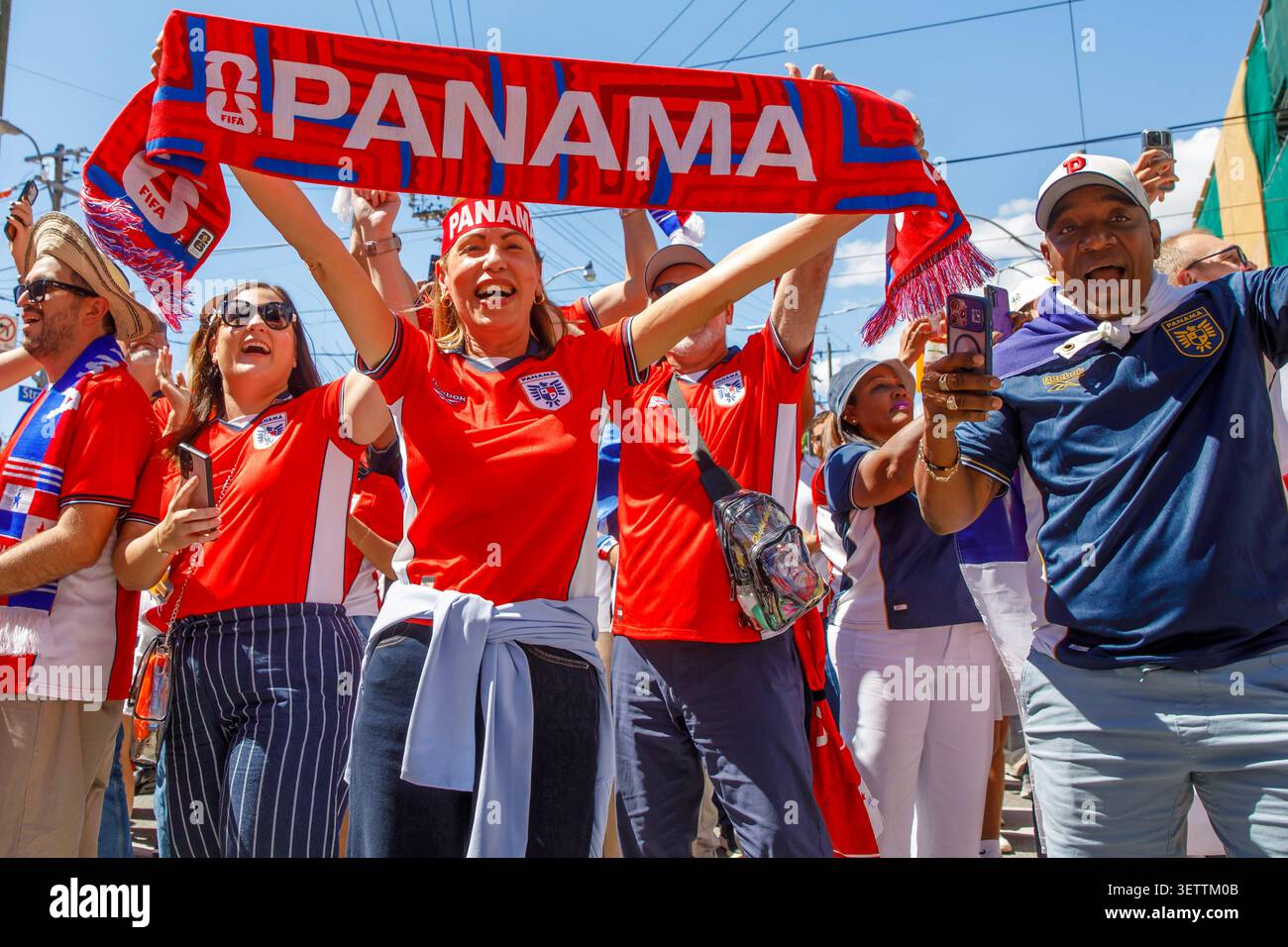 Toronto, Canada. 23 June, 2026. Panamanian 2026 FIFA World Cup fans ...