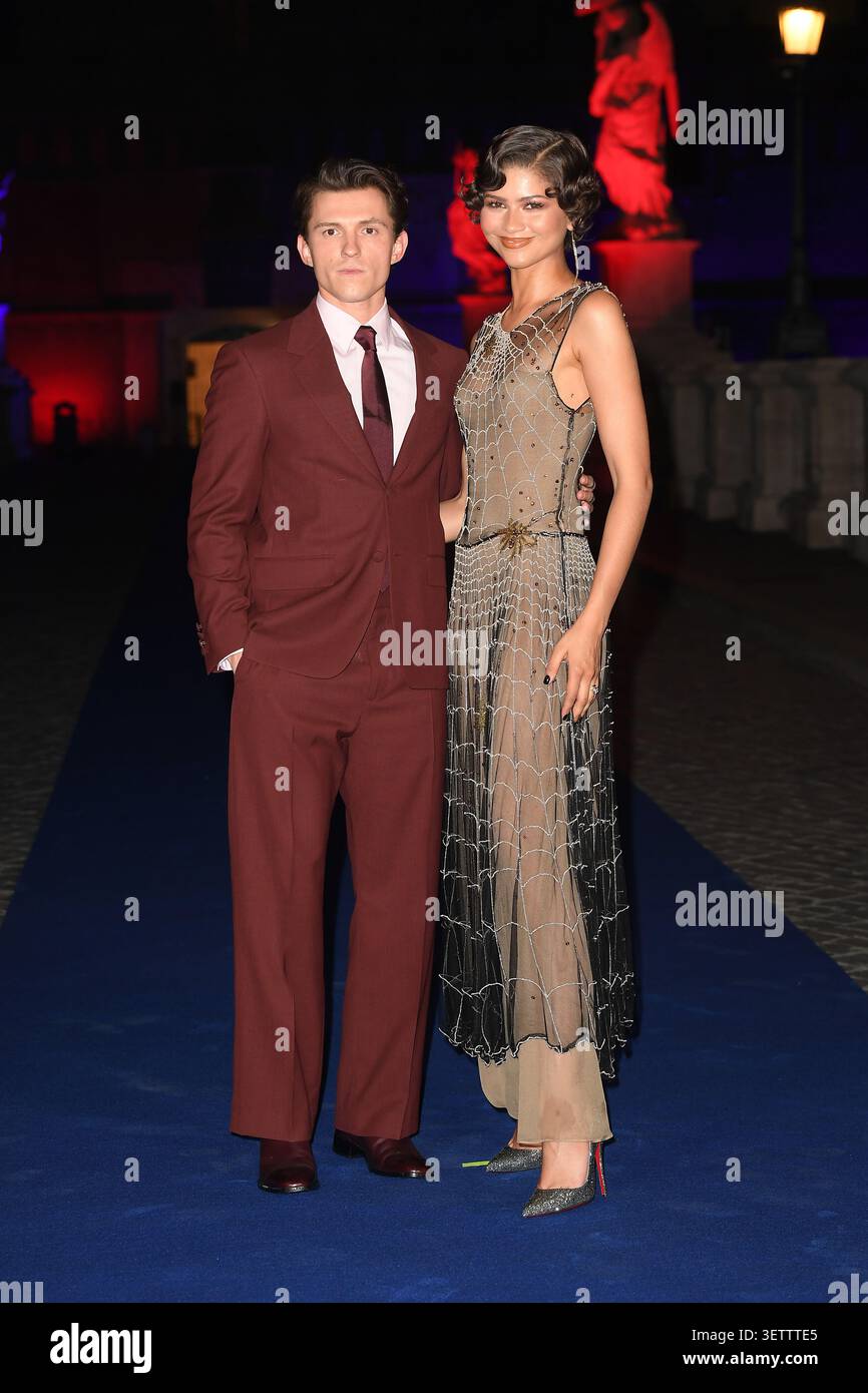 Tom Holland , Zendaya Italian Premiere of the movie -Spider-Man: Brand ...