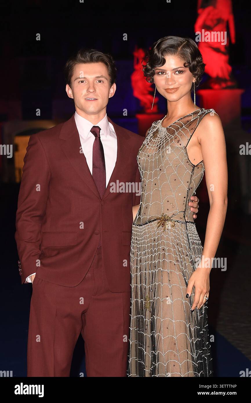 Tom Holland , Zendaya Italian Premiere of the movie -Spider-Man: Brand ...