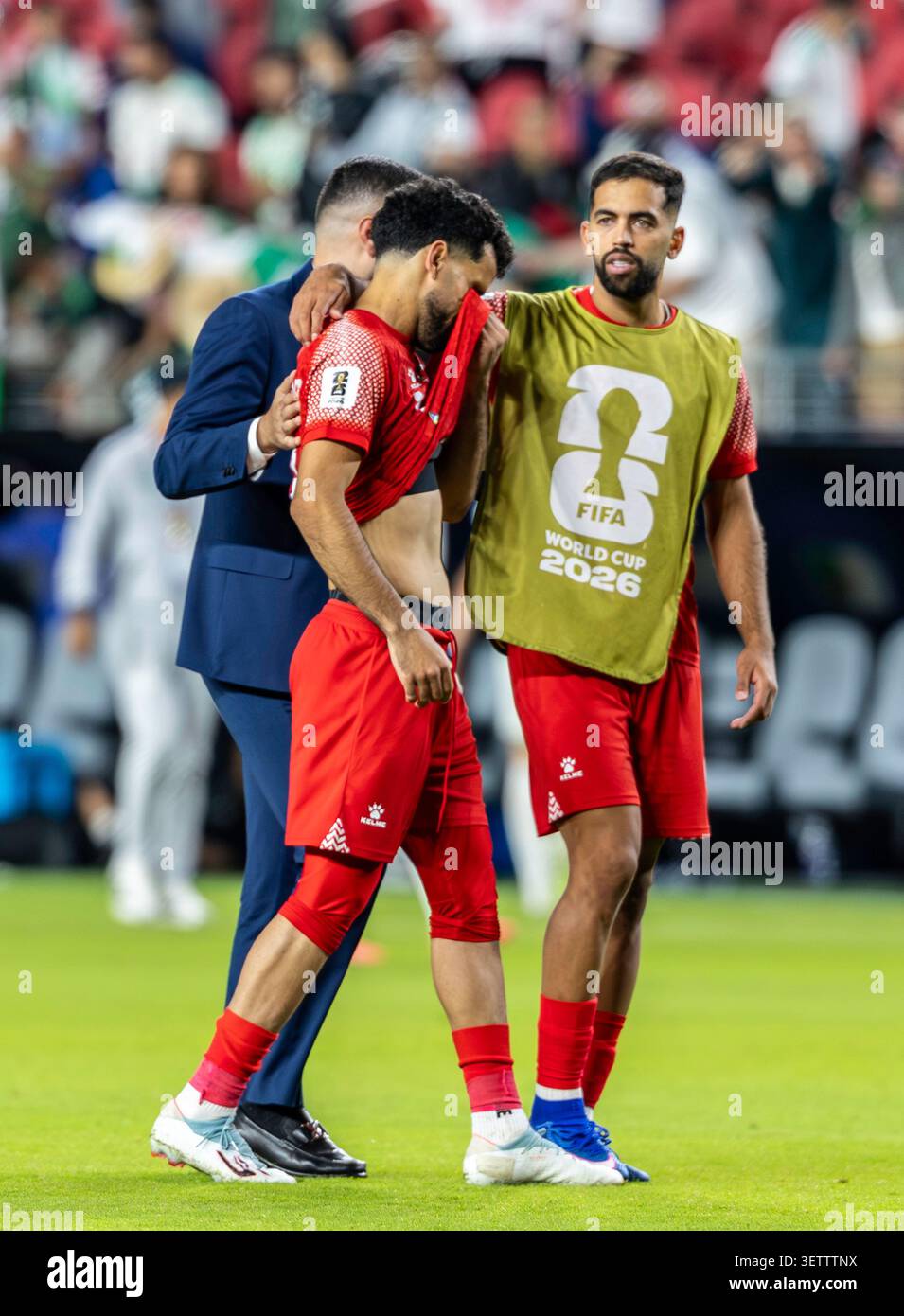 June 22 2026 Jordan forward Mahmoud al-Mardi (13) walks off the field ...