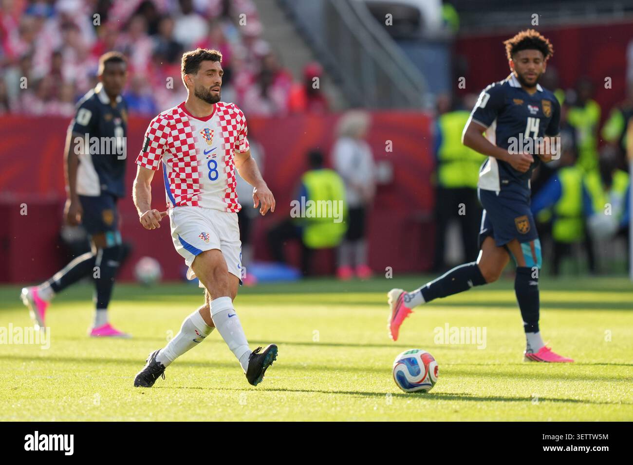 Mateo Kovacic #08 of Croatia pass the ball during the 2026 FIFA World ...
